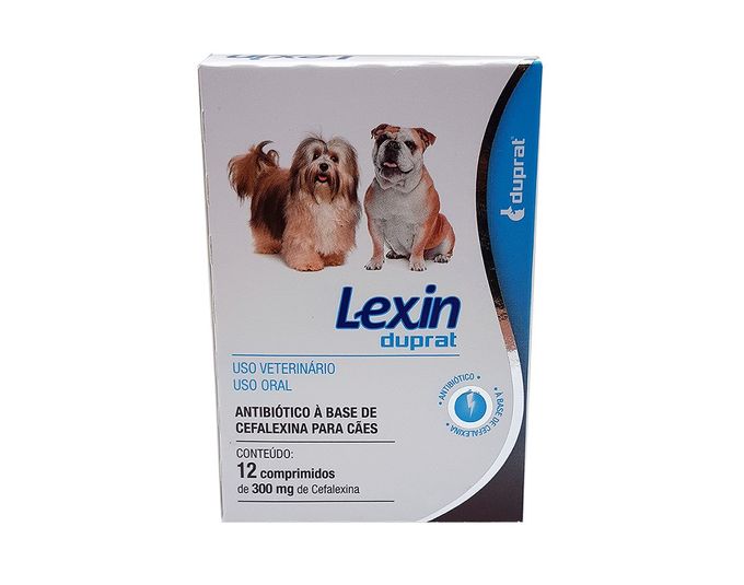 Antibiótico Lexin 12 Comprimidos - 300mg - American Pet