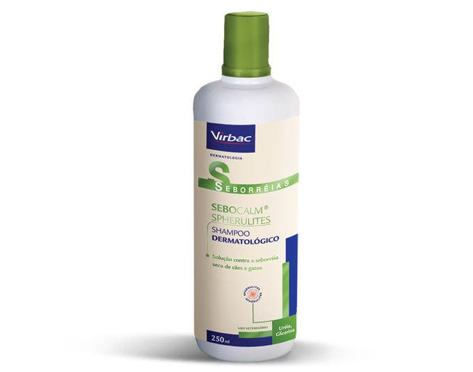 Shampoo Virbac Sebocalm Spherulites para Seborreia 250 ml - American Pet