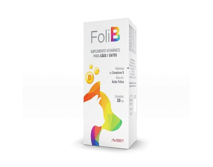 Suplemento Avert Foli-B Sus Or Para Cães E Gatos - 30Ml - American Pet